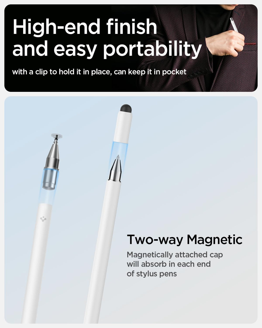 3in1 Stylus Touch Pen for All Universal Touchscreen Devices – Spigen India
