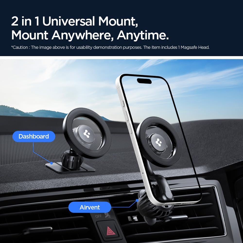 Air Vent Extension Type Car Mount Compatible with Magsafe Spigen India