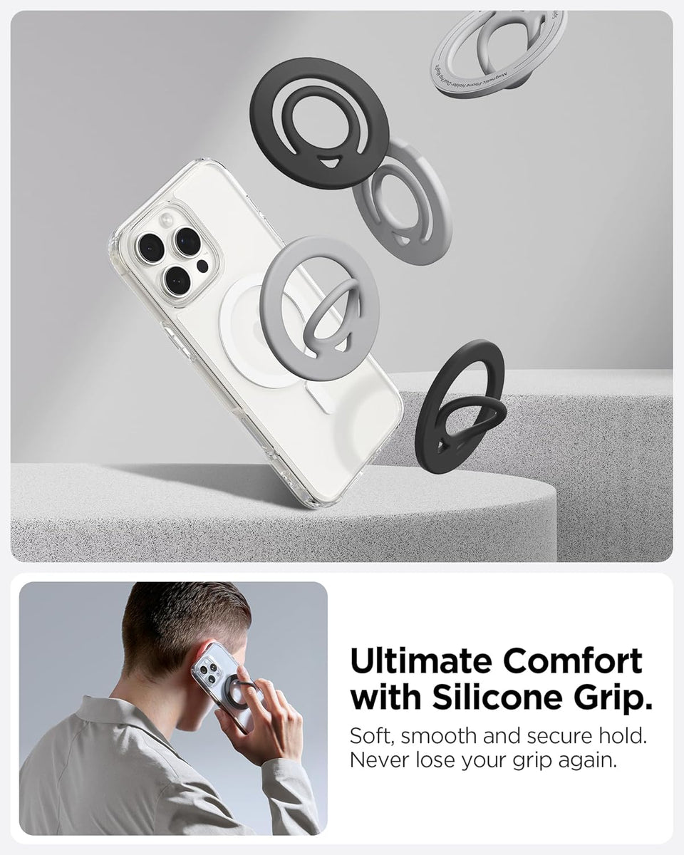 MagSafe Dual Magnetic Ring Holder with Finger Loop Grip – Spigen India